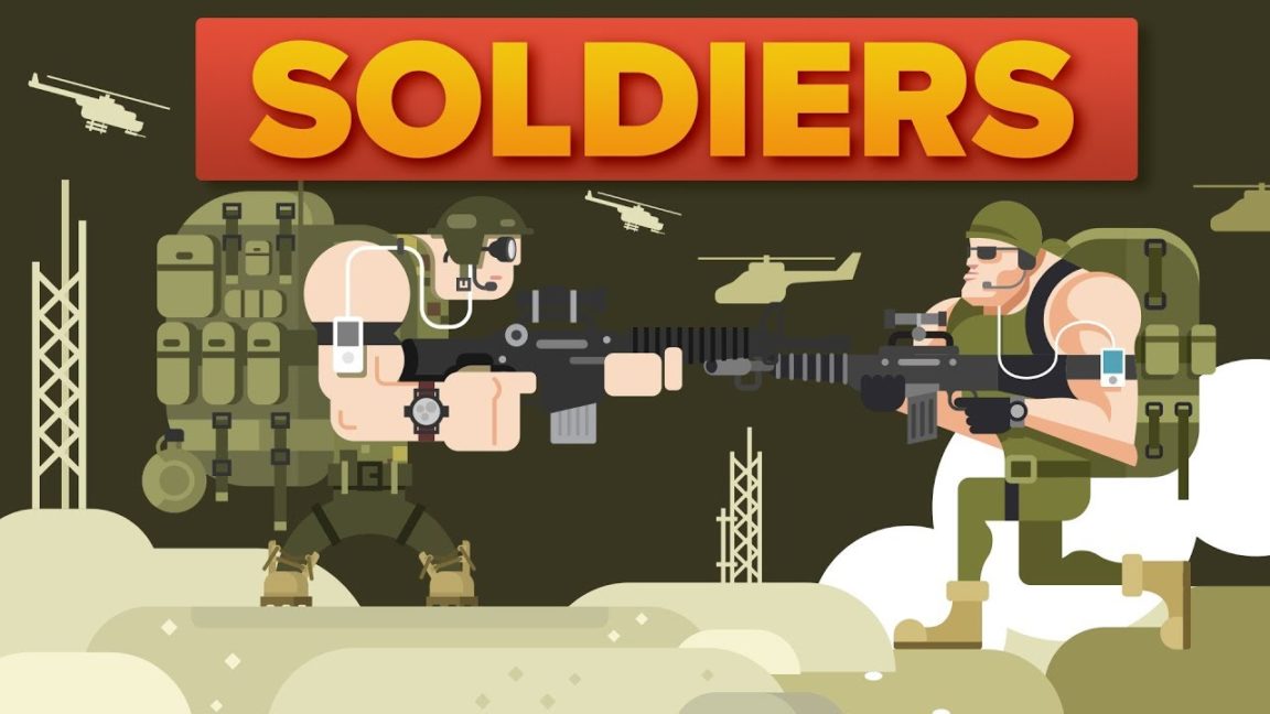 Video Infographic : American Soldier (USA) vs British Soldier ...