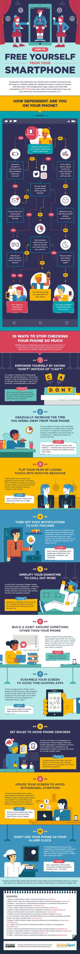Data Chart : 10 Ways To Stop Checking Your Phone So Much [Infographic ...