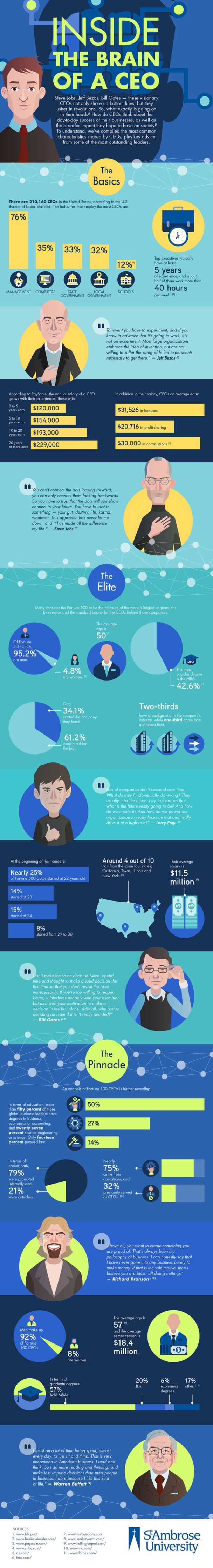 Data Chart : Dive Inside the Brain of a CEO [Infographic - Infographic ...