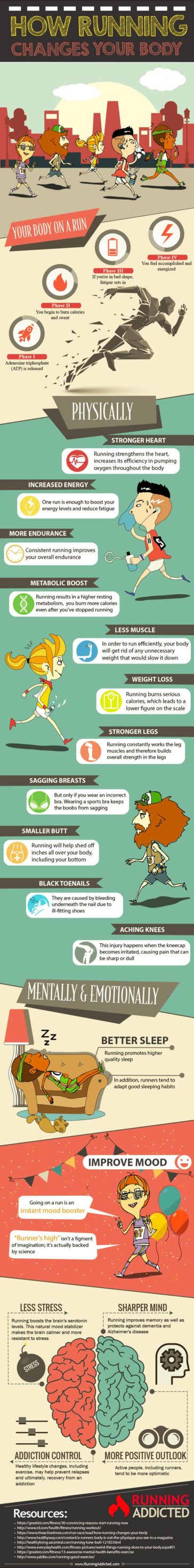 Data Chart : The Impact Running Has On Your Body [Infographic ...