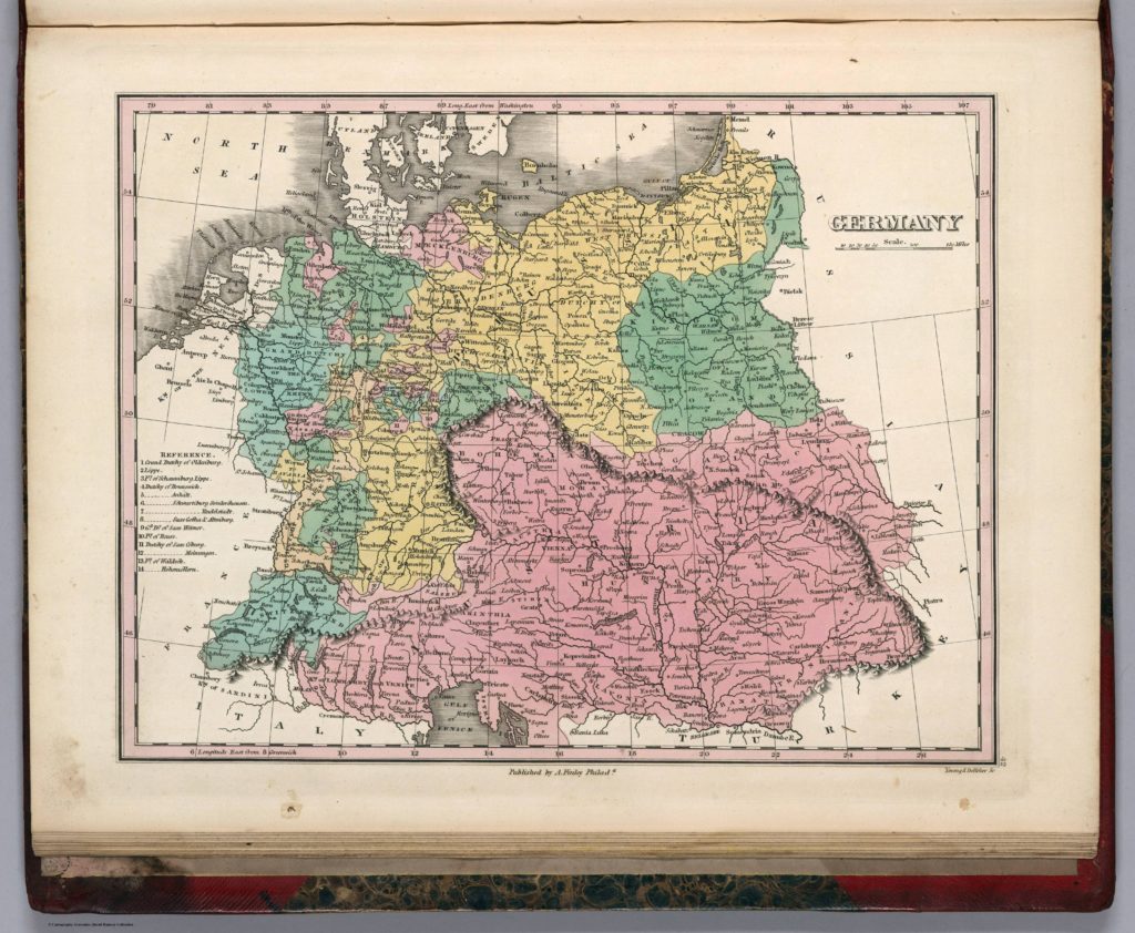 Map : An interesting map of “Germany” made in 1827 – Infographic.tv ...