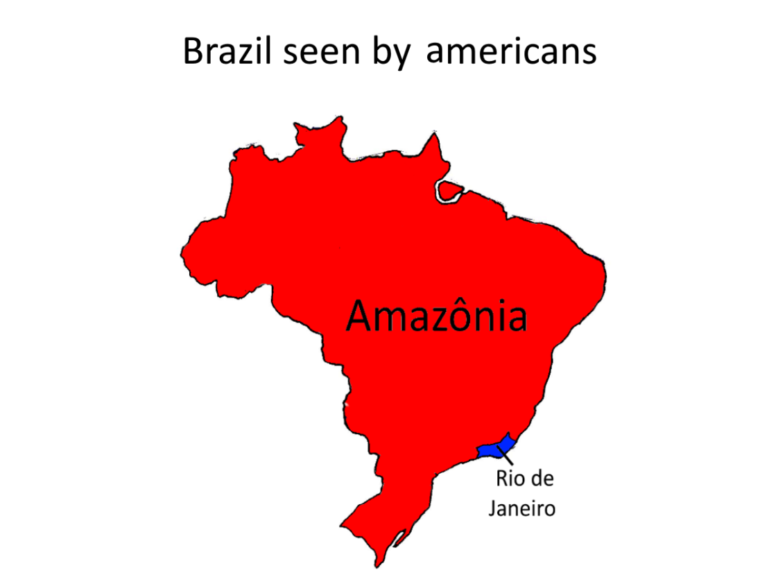 Map : Brazil seen by americans – Infographic.tv – Number one ...