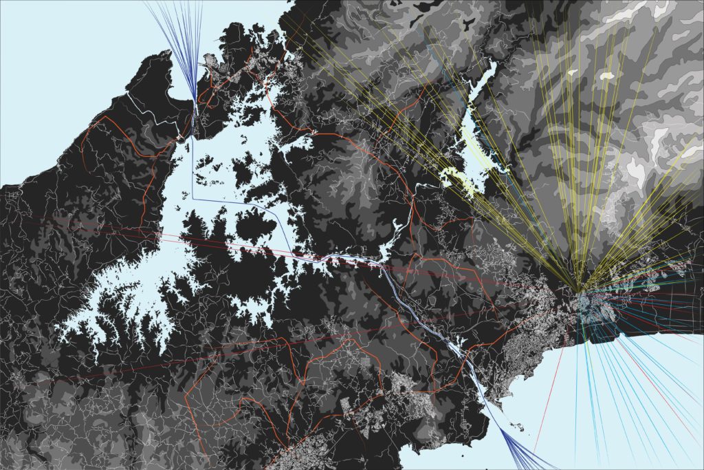 Map : [OC] Major transportation routes around the Panama Canal ...