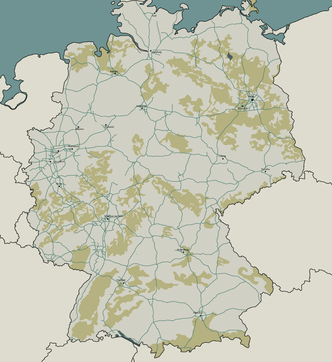Map : OC Map of Germany – Infographic.tv – Number one infographics ...