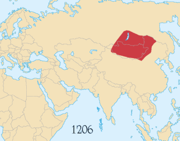 Map : Rise of the mongol empire, 1206–1294 – Infographic.tv – Number ...