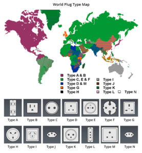 Visual : Different power sockets around the world – Infographic.tv ...