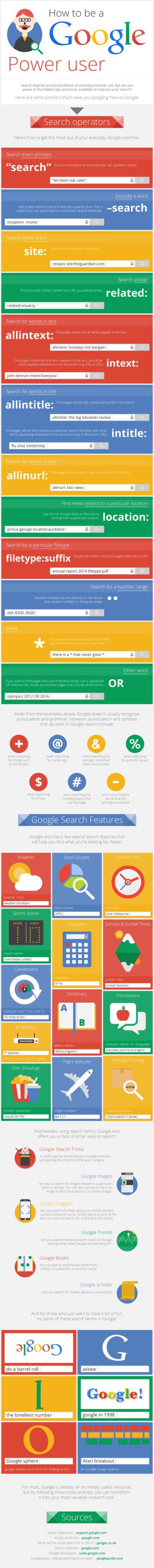 Visual : How to be a google power user – Infographic.tv – Number one ...