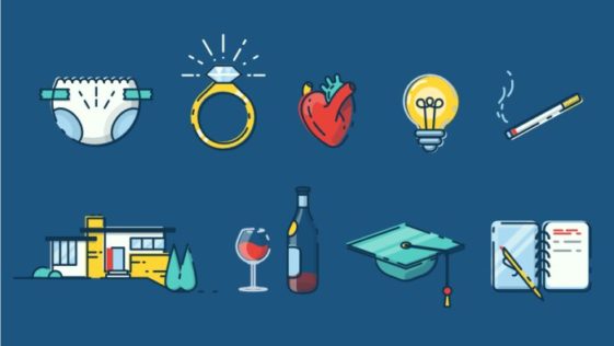 data visualization : How life has changed since the 1980s for people ...