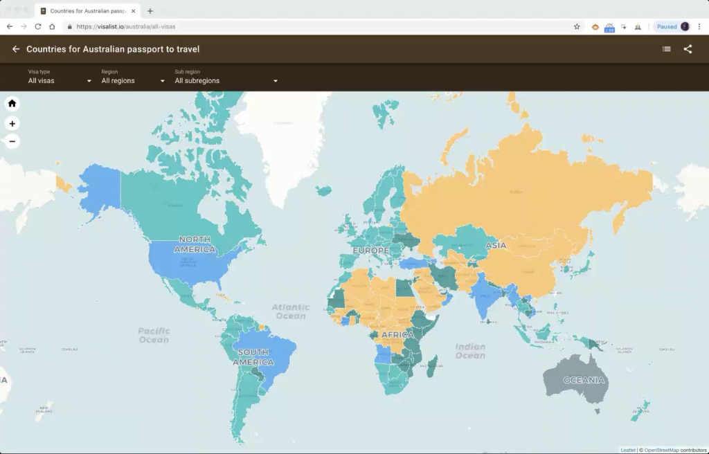 data visualization : I made a site where you can visualize visa ...