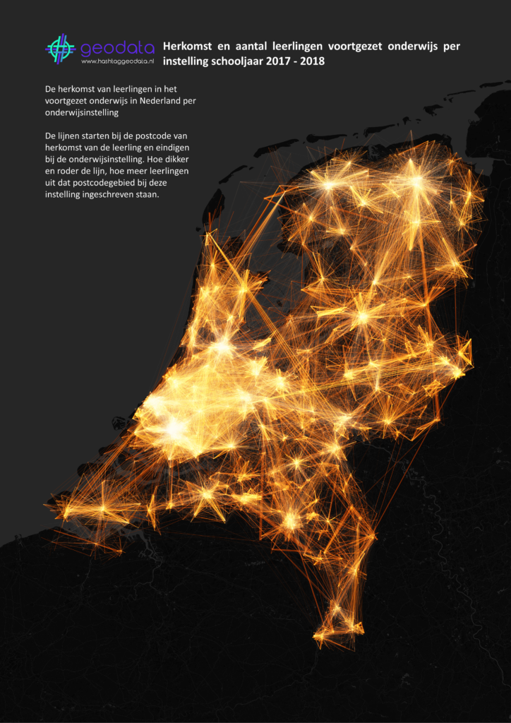 data visualization : [OC] Where Dutch high school students live and ...