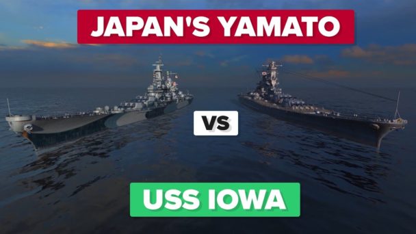 Video Infographic : Japan's Yamato vs USS Iowa - Which Would Win? Battleship Comparison ...