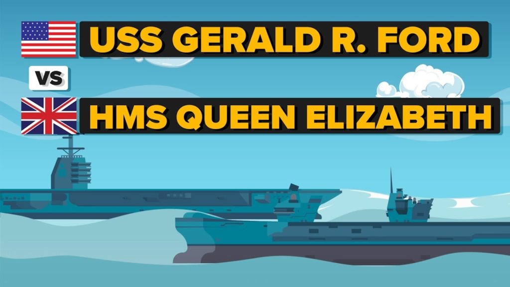 Video Infographic : USS Gerald R Ford vs HMS Queen Elizabeth – How Do ...