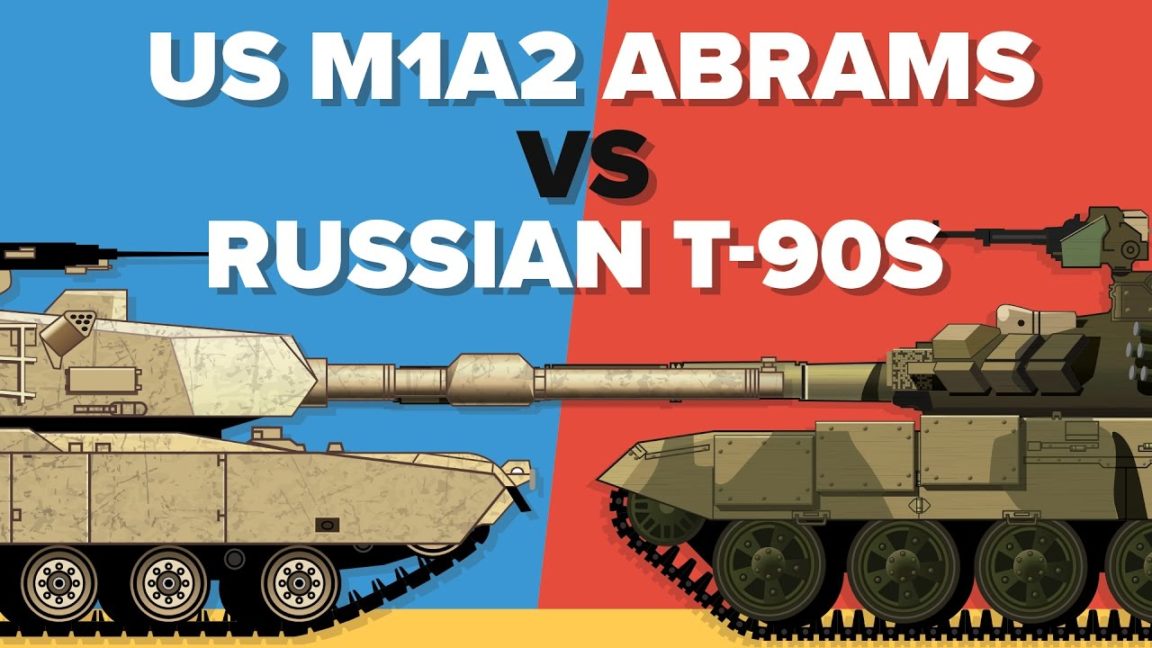 Video Infographic : US M1 (M1A2) Abrams vs Russian T-90 S - Main Battle ...