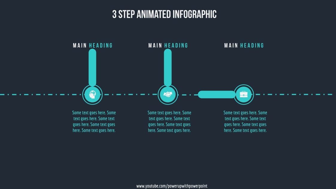 Video Infographic : 20.Create 3 step Rotating Animation infographic in ...