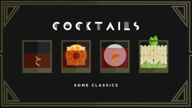 Video Infographic : Four Classic Cocktails In a Minute – Infographic ...