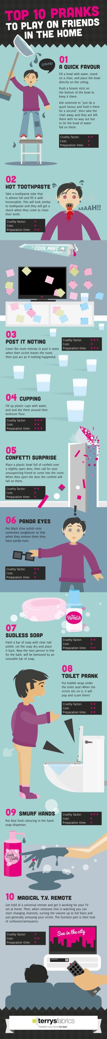 Data Chart : 10 April Fools' Pranks To Play On Your Friends ...