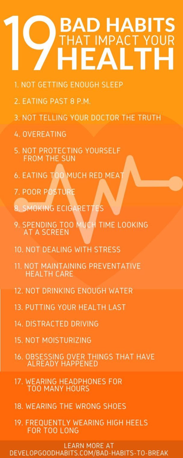 Data Chart : 283 Bad Habits (The ULTIMATE List of Bad Habits ...