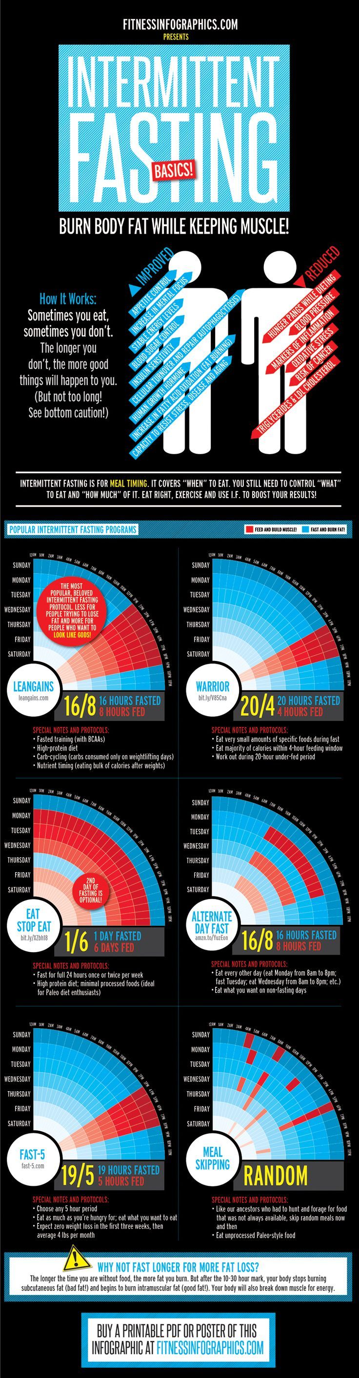 Data Chart : Fitness Infographics!Diets: Intermittent Fasting Basics ...