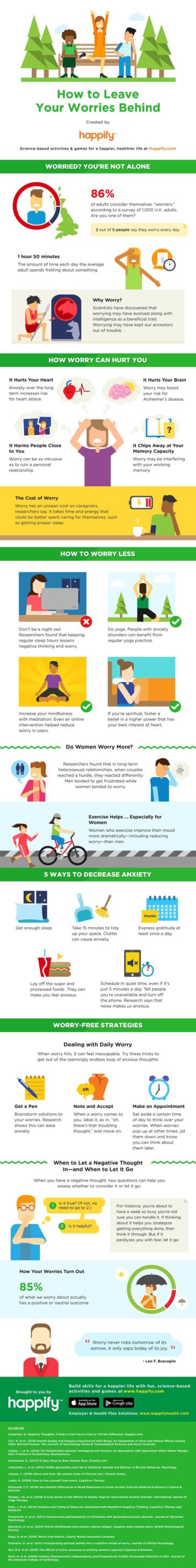 Data Chart : Ways To Worry Less And Reduce Anxiety [Infographic ...