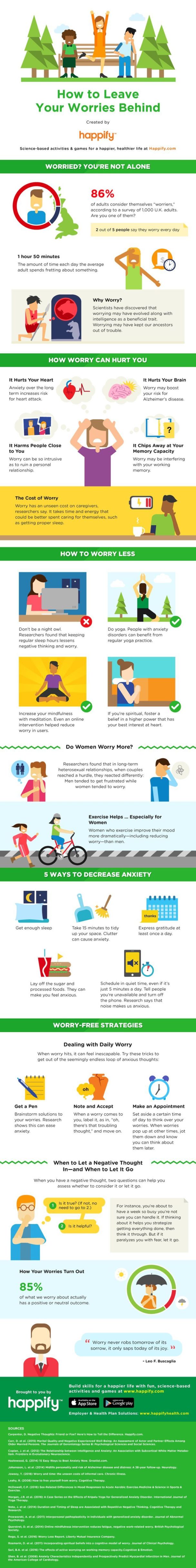 Data Chart : Ways To Worry Less And Reduce Anxiety [Infographic ...