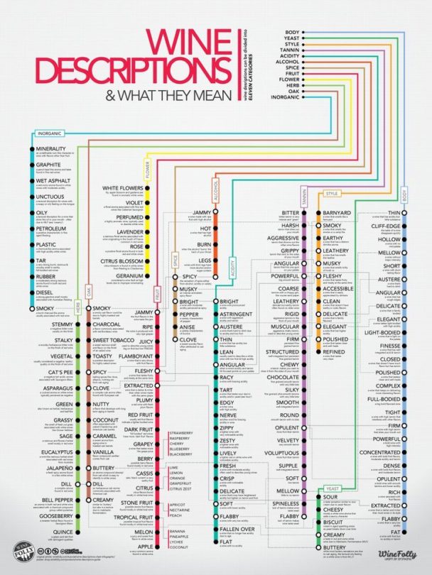Data Chart : Wine Descriptions Chart Infographic – great as a wall ...