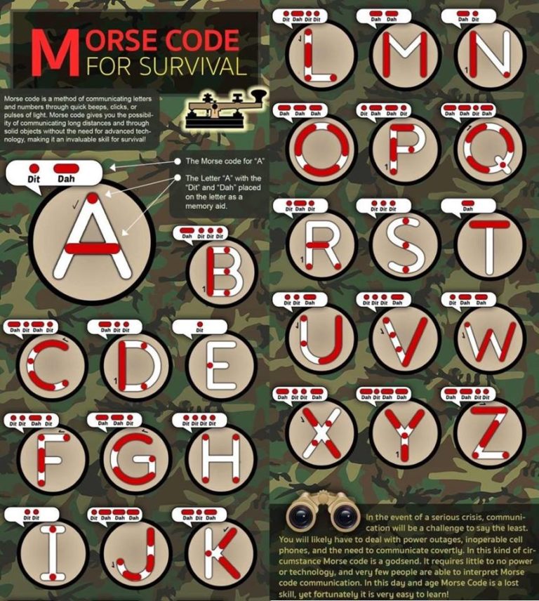 Infographic : Morse Code for Survival – Infographic.tv – Number one infographics & data Data ...