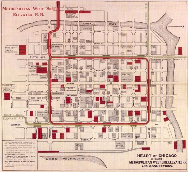 Map : 1898 Chicago Metro Map – Infographic.tv – Number one infographics ...
