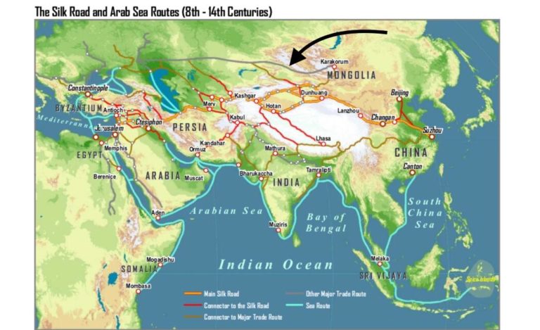 Map : Can anyone help identify this historic northern trade route? The ...