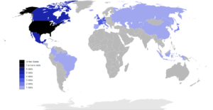 Map : Countries Ronald Reagan visited during his presidency ...