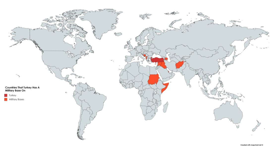 Map : Countries That Turkey Has Military Bases On – Infographic.tv ...
