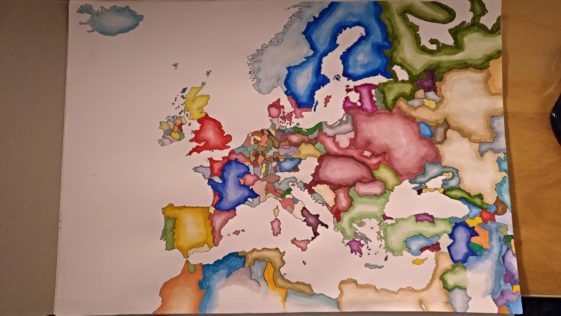 Map : Hand drawn map of Europe 1444 (Very inspired by the Game Europa ...