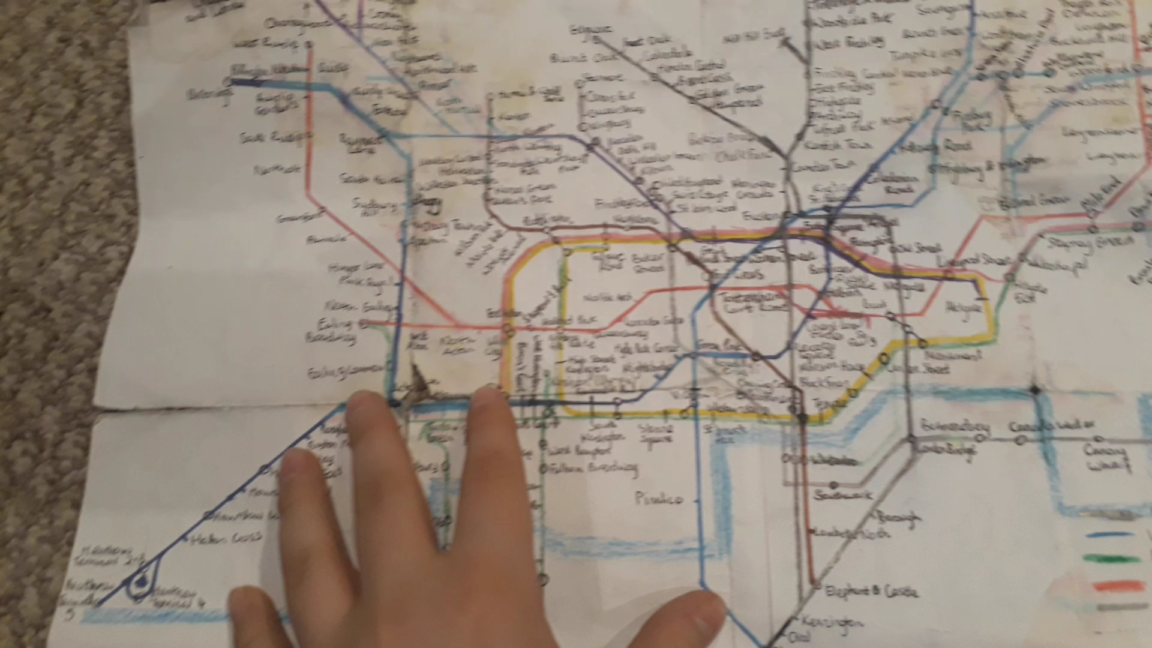 Map : Hand-made map of the London Underground I made last year ...