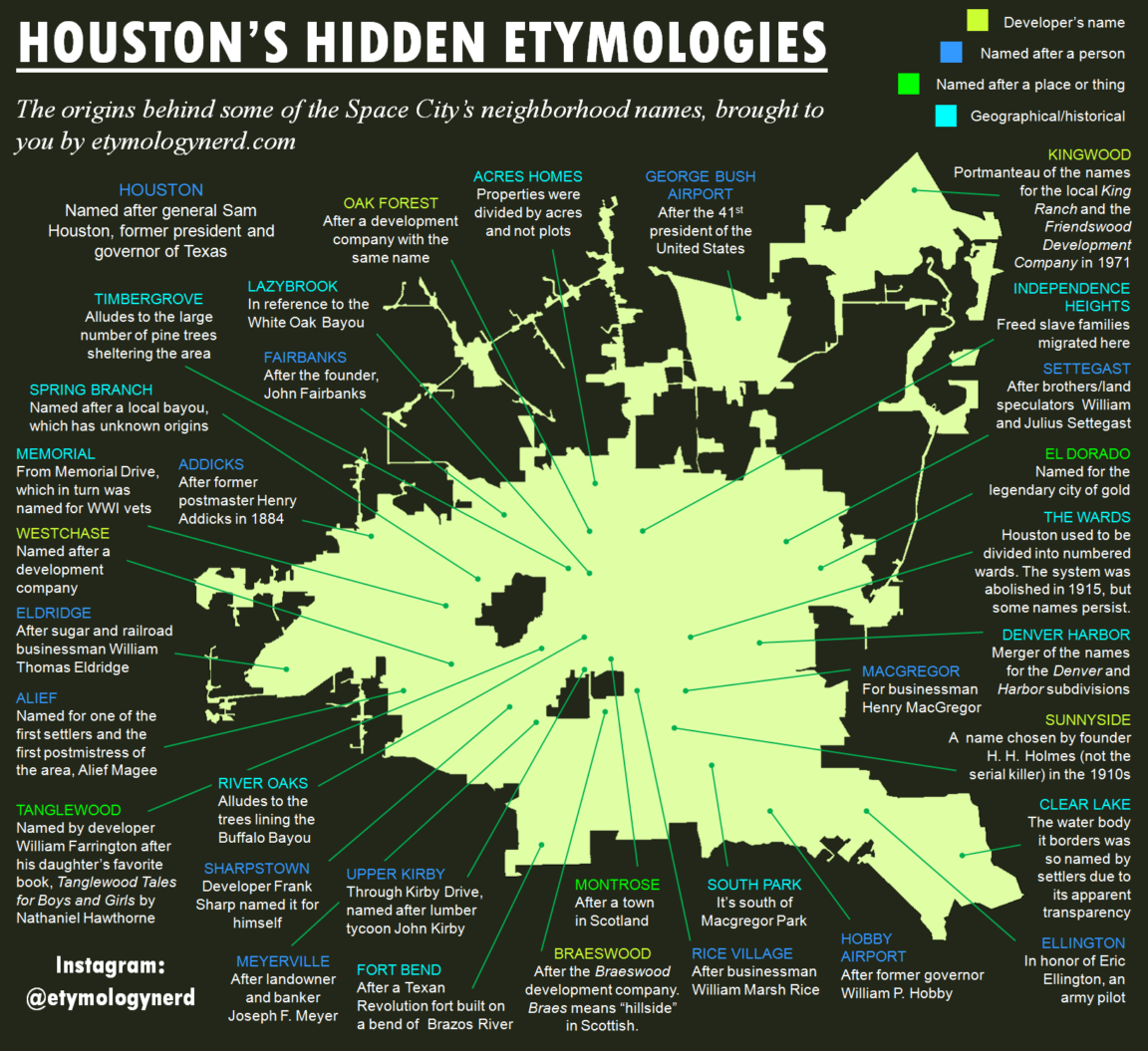 Map : I made this infographic explaining the origins behind some of ...