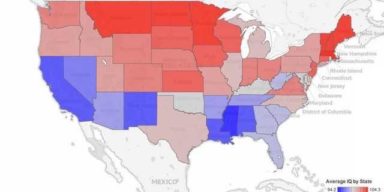 Map : List of U.S. states by IQ – Infographic.tv – Number one ...