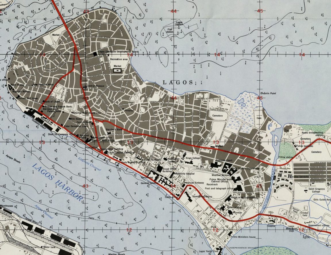 Map : Map of Lagos (Nigeria) in 1962 - Infographic.tv - Number one ...