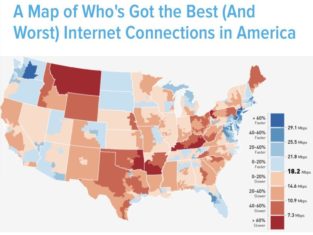 Map : Map of internet connection in the US: - Infographic.tv - Number ...