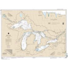 Map : Map showing the Great Lakes’ watershed, depth, etc – Infographic ...