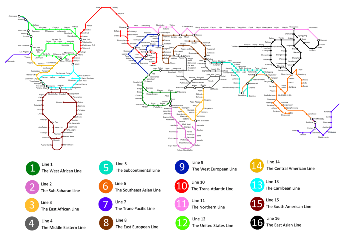 Map : My Interpretation of a World Metro System. - Infographic.tv ...