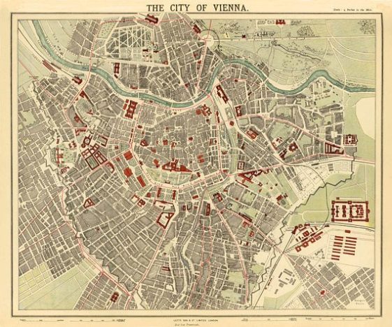 Map : Old map of Vienna – Infographic.tv – Number one infographics ...