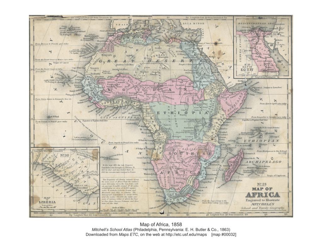 Map : Pre-colonial Africa 1858 – Infographic.tv – Number one ...
