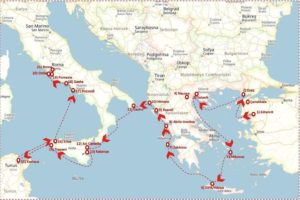 Map : Route of Aeneas and Trojans to Rome – Infographic.tv – Number one ...