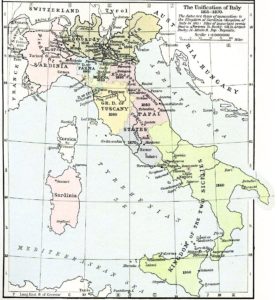 Map : The Sardinian Unification of Italy [1073×1164] – Infographic.tv ...