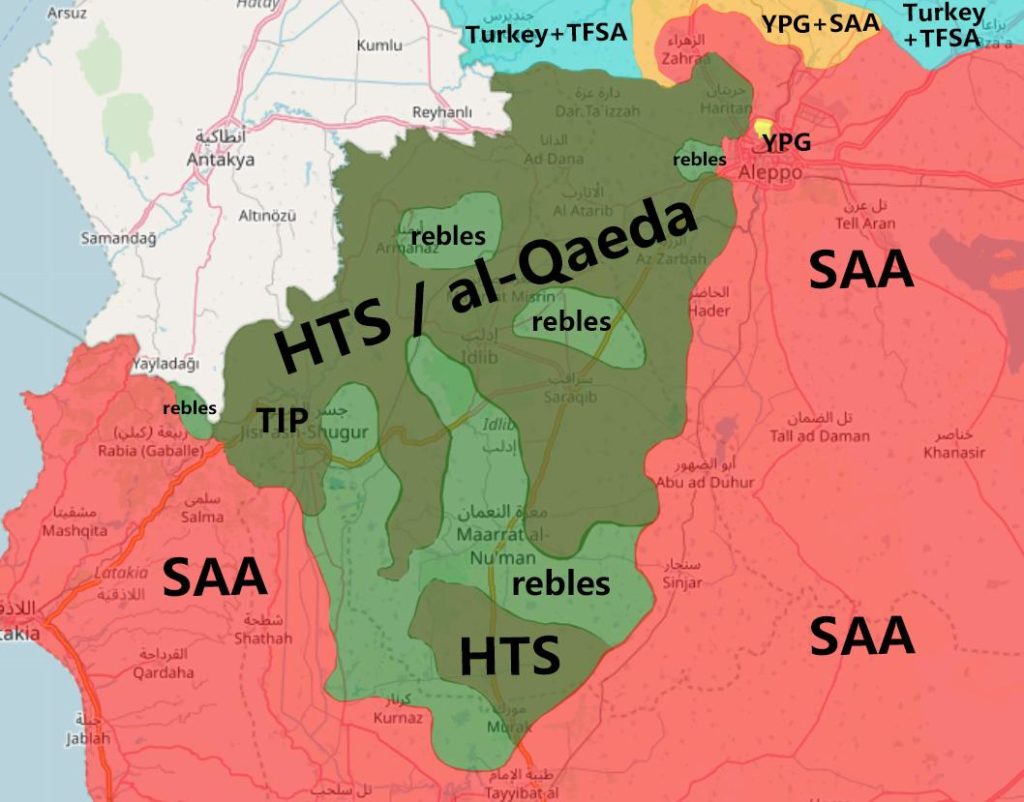 Map : The latest map of Idlib – Infographic.tv – Number one ...