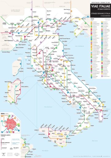 Map : Viae Italiae – Infographic.tv – Number one infographics & data ...