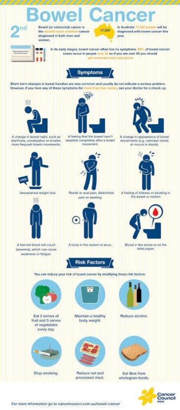 Visual : Guide to bowel cancer – Infographic.tv – Number one ...