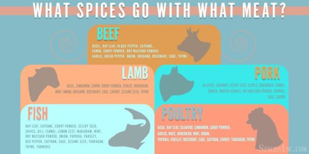 Visual : Guide to meat/spices combinations – Infographic.tv – Number ...