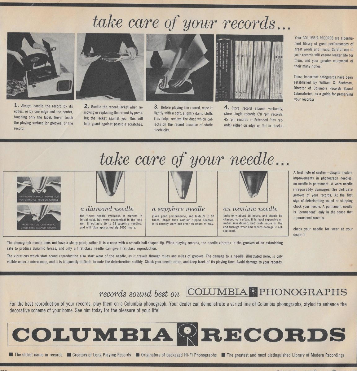Visual : I just digitized this cool guide on taking care of your vinyl ...