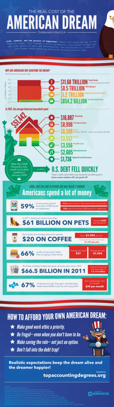 Visual : The Real Cost of the American dream – Infographic.tv – Number ...