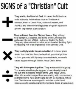 Visual : Warning Signs of “Christian” Cults – Infographic.tv – Number ...