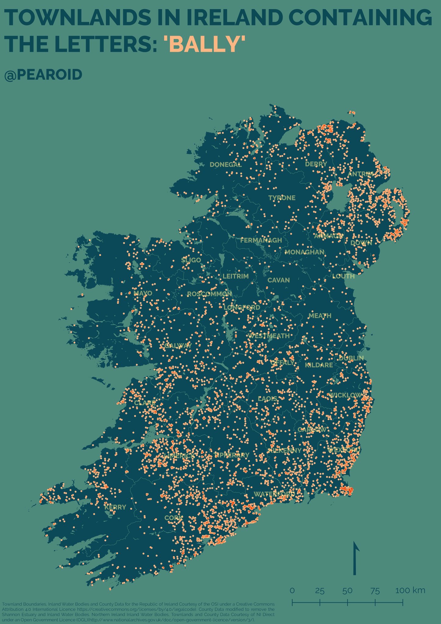 data visualization : Every “Bally” in Ireland. – Infographic.tv ...
